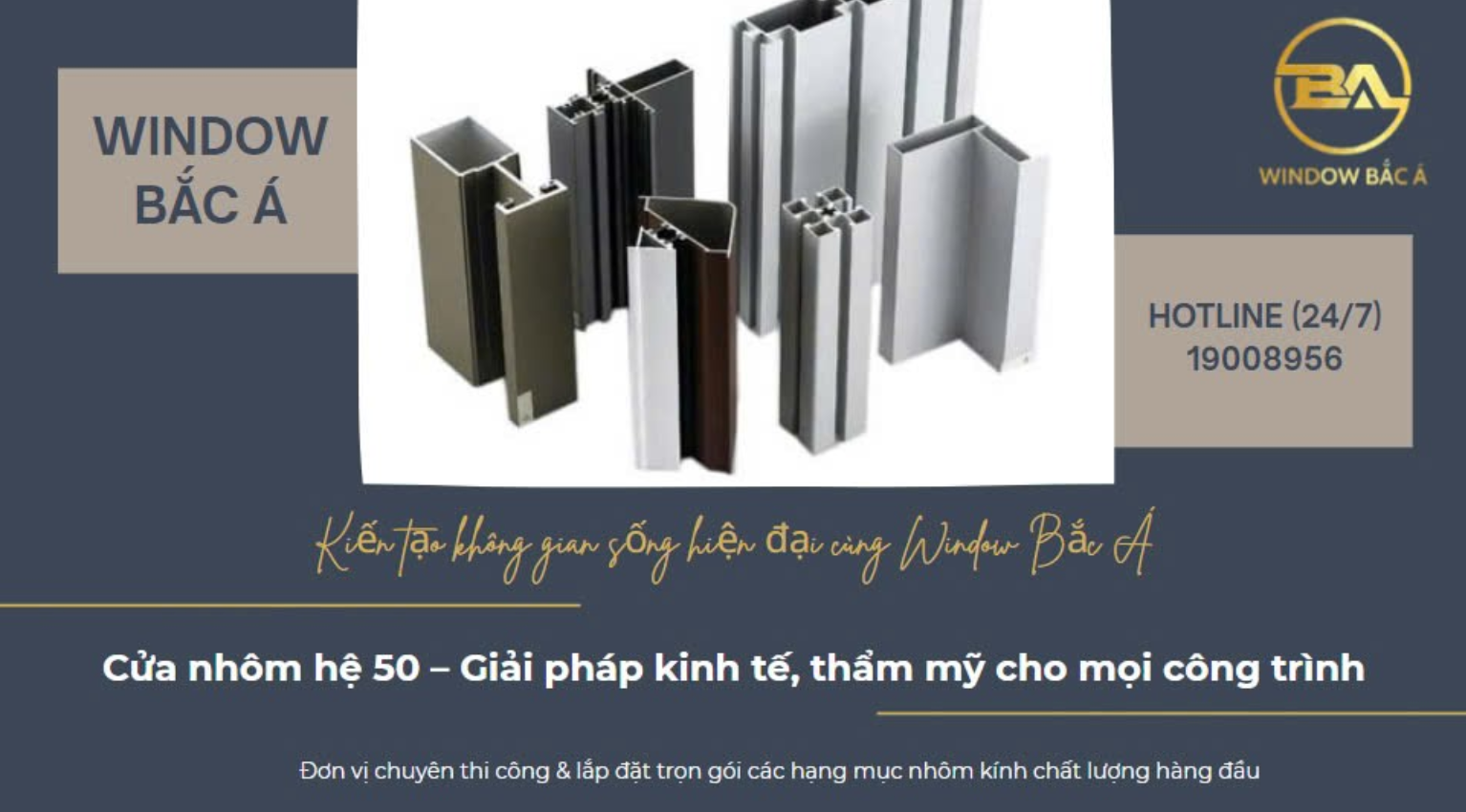 Cửa nhôm hệ 50 – Giải pháp kinh tế, thẩm mỹ cho mọi công trình - WindowBacA
